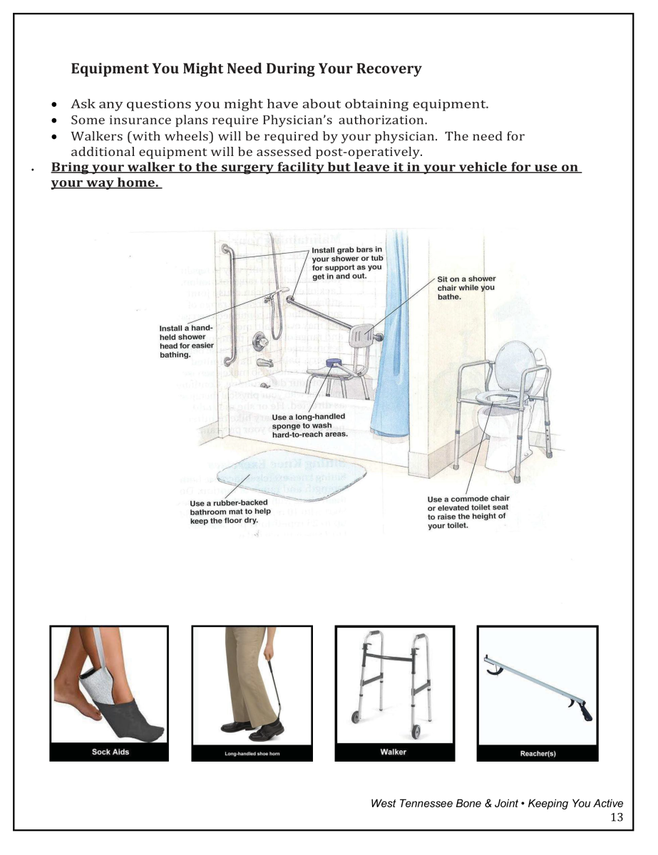 Guide to Faster Recovery:Total Hip Replacement | West Tennessee Bone ...