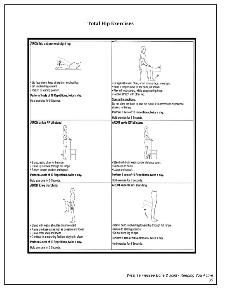 Guide to Faster Recovery:Total Hip Replacement | West Tennessee Bone ...